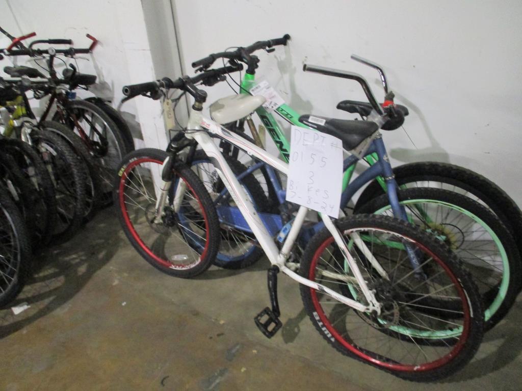 Group Of 3 Used Bikes | Property Room