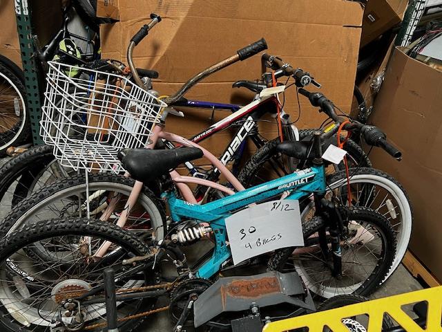Group Of 4 Used Bikes | Property Room