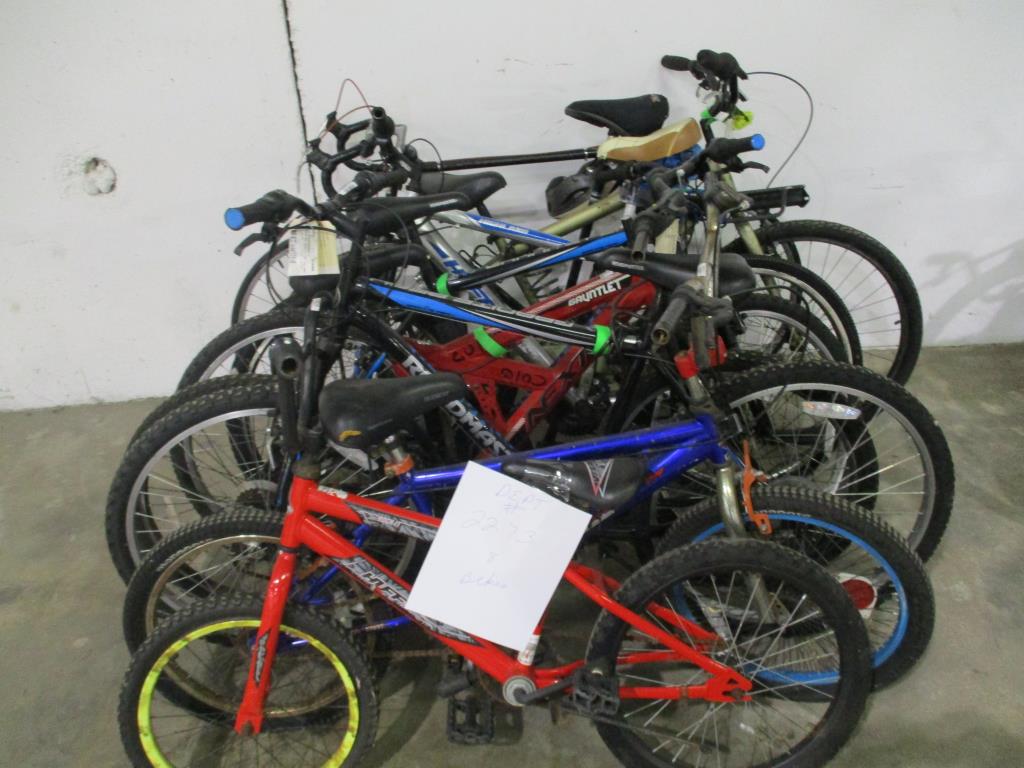 Group Of 8 Used Bikes | Property Room