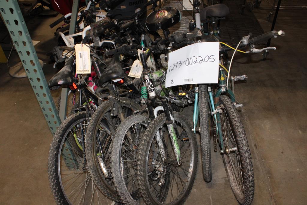 Group Of 8 Used Bikes | Property Room