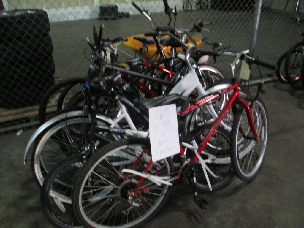 Group Of 8 Used Bikes | Property Room