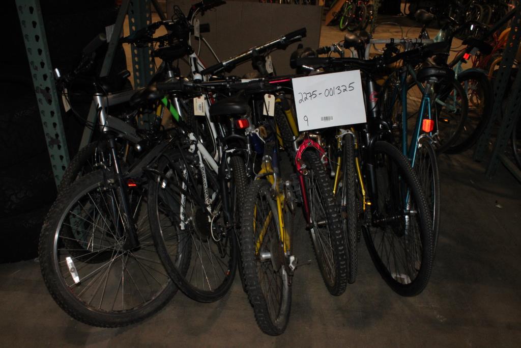 Group Of 9 Used Bikes | Property Room