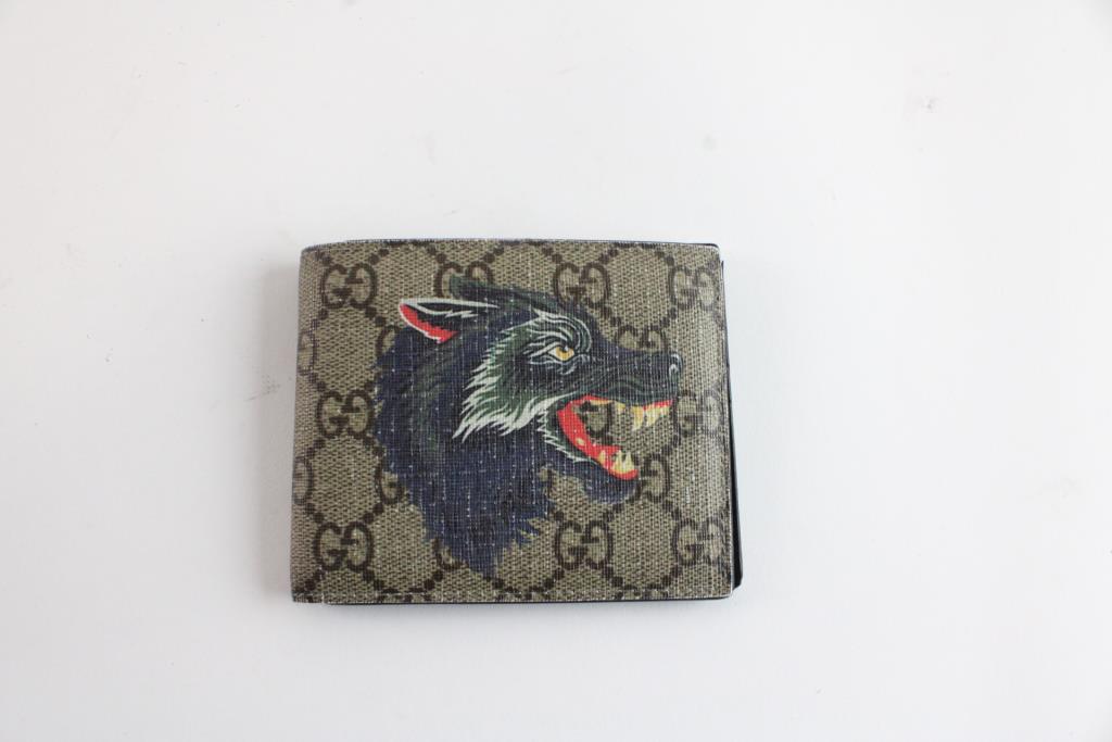 Gucci Bifold GG Supreme Wolf Wallet | Property Room