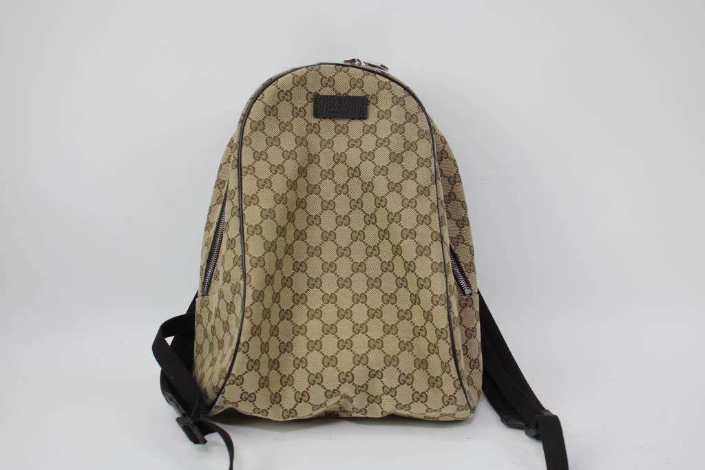 Gucci GG Monogram Travel Backpack - Doublechecked By Entrupy | Property ...