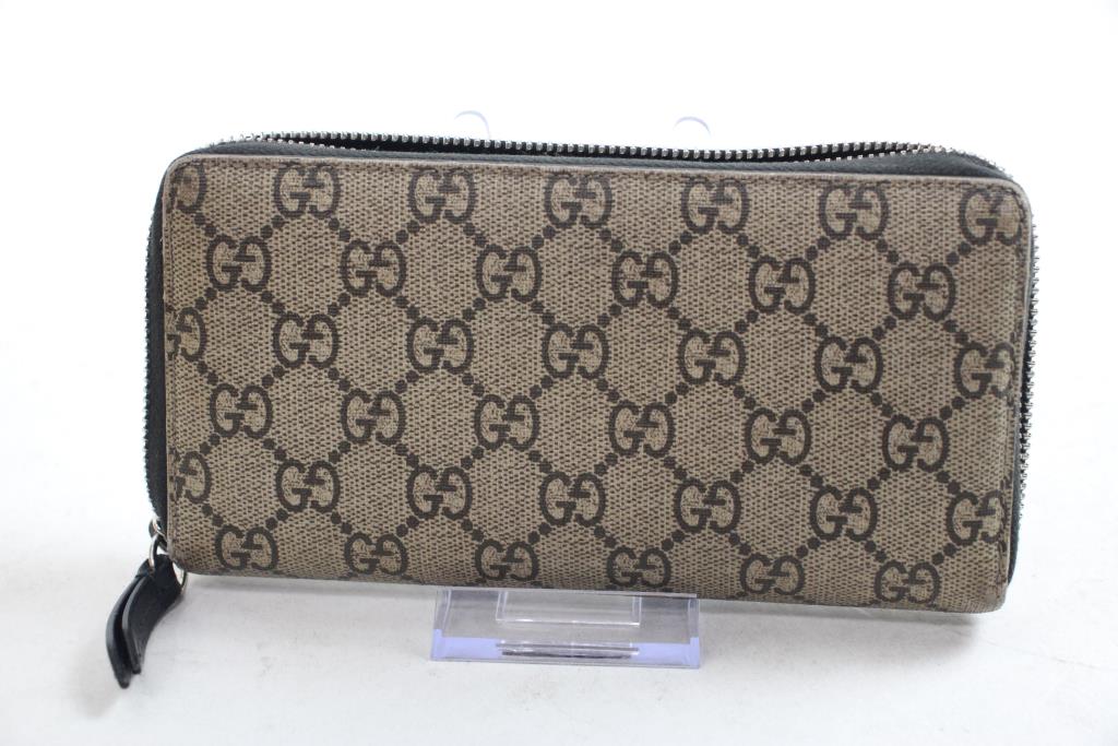 Gucci GG Supreme Canvas Designer Wallet - Doublechecked By Entrupy ...