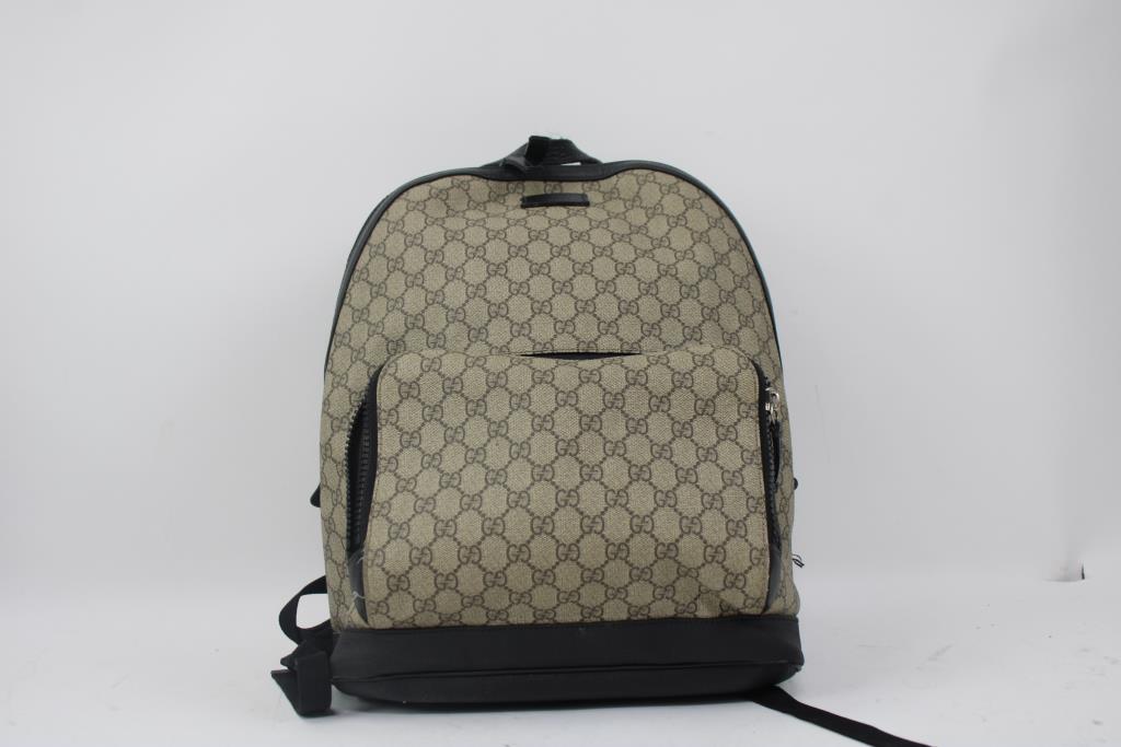 Gucci GG Supreme Eden Backpack - Doublechecked By Entrupy | Property Room