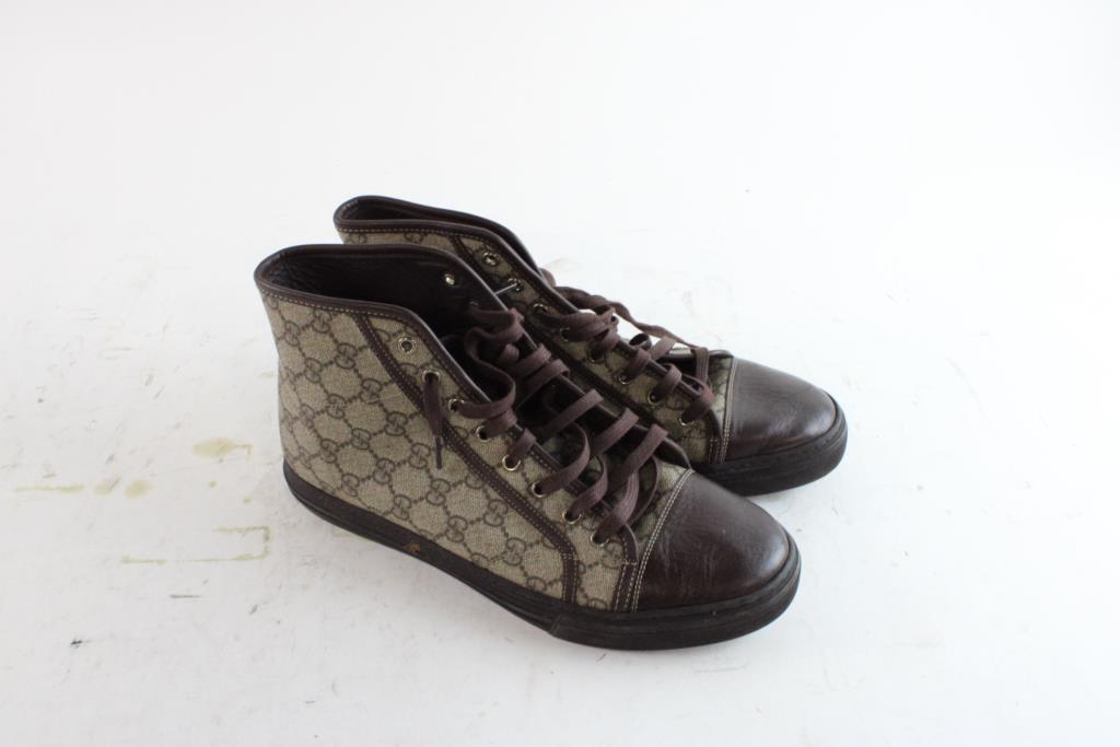Gucci GG Supreme High Top Sneakers, Size 10 | Property Room