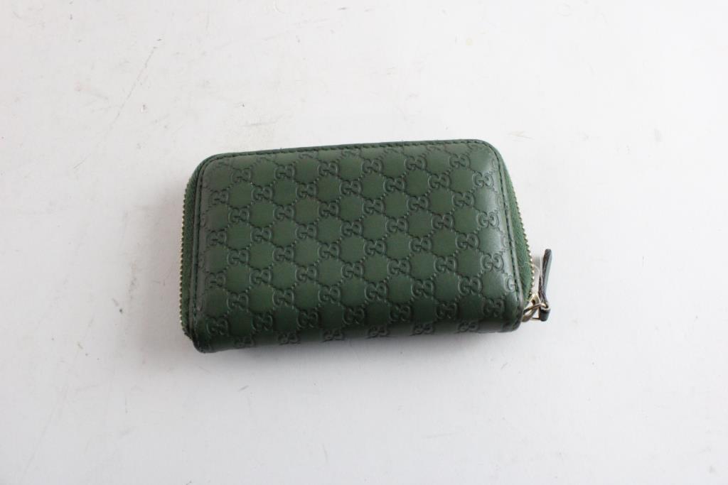 Gucci Guccissima Zip Around Mini Wallet - Doublechecked By Entrupy ...