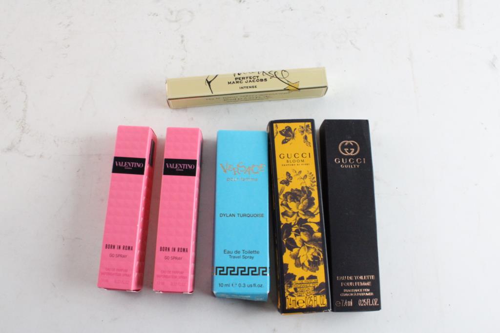 Gucci, Versace & More Mini Fragrance Sprays, 6 Pieces | Property Room