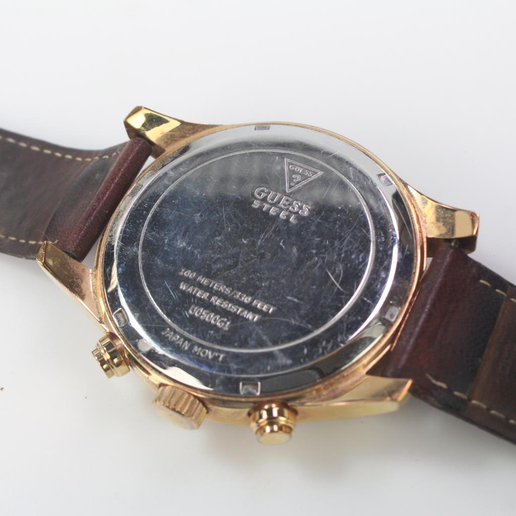 Guess Leather Chronograph Watch | Property Room
