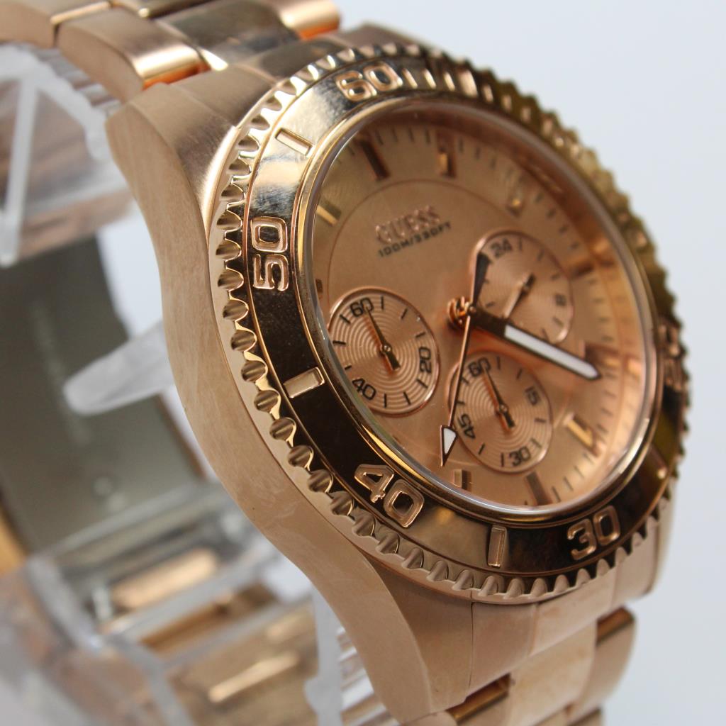 Guess Rose Tone Chronograph Watch - New In Original Packaging ...