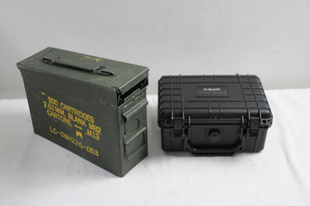 Gun Case And Ammo Box W/ Cleaning Mat | Property Room