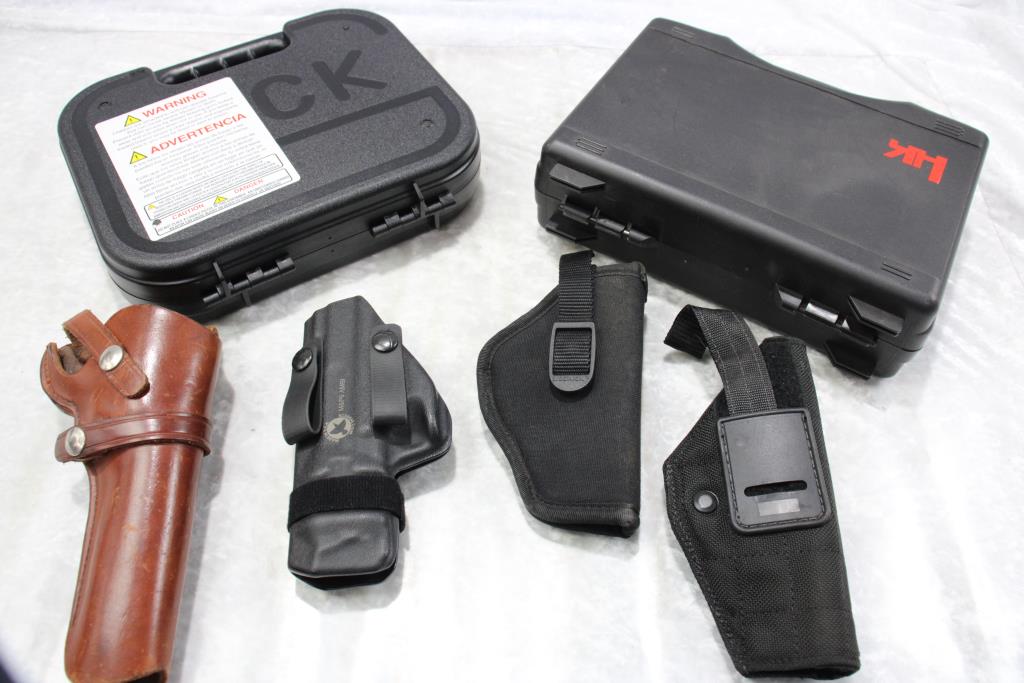 Gun Holsters, Boxes, Gun Recognition Guide And More 8 Pieces | Property ...