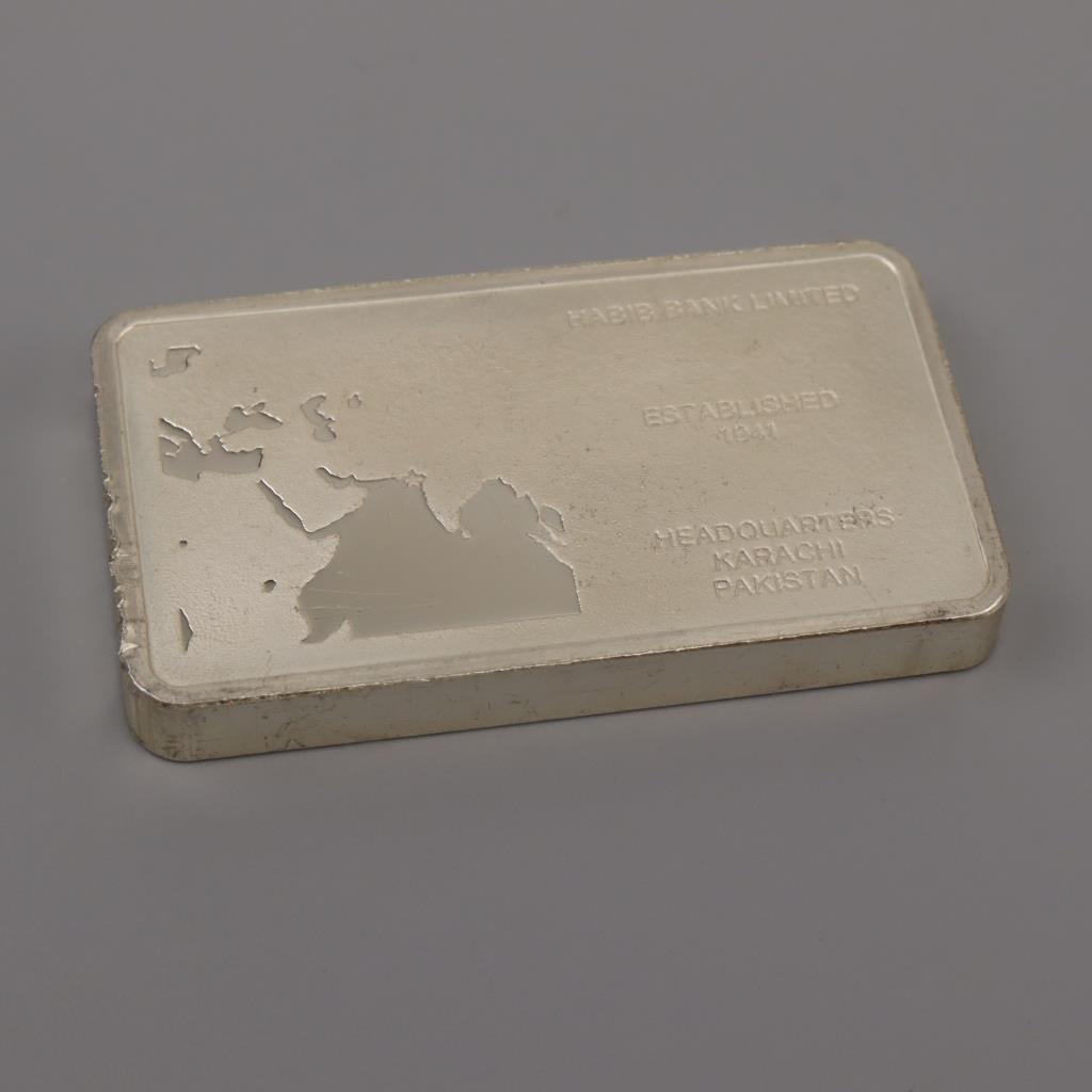 Habib Bank Limited Pakistan Proof Silver 1000 Grain Bar | Property Room