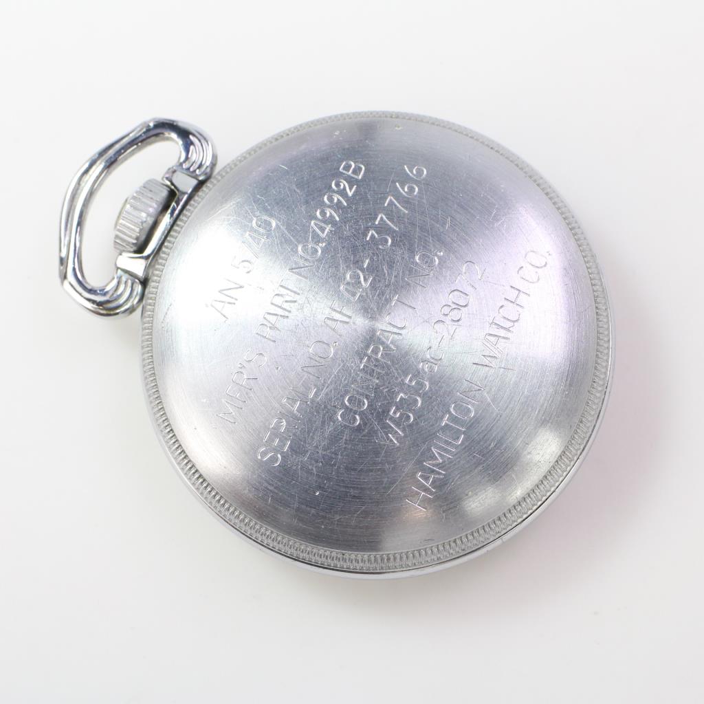 Hamilton WWII Navigator GCT Pocket Watch | Property Room