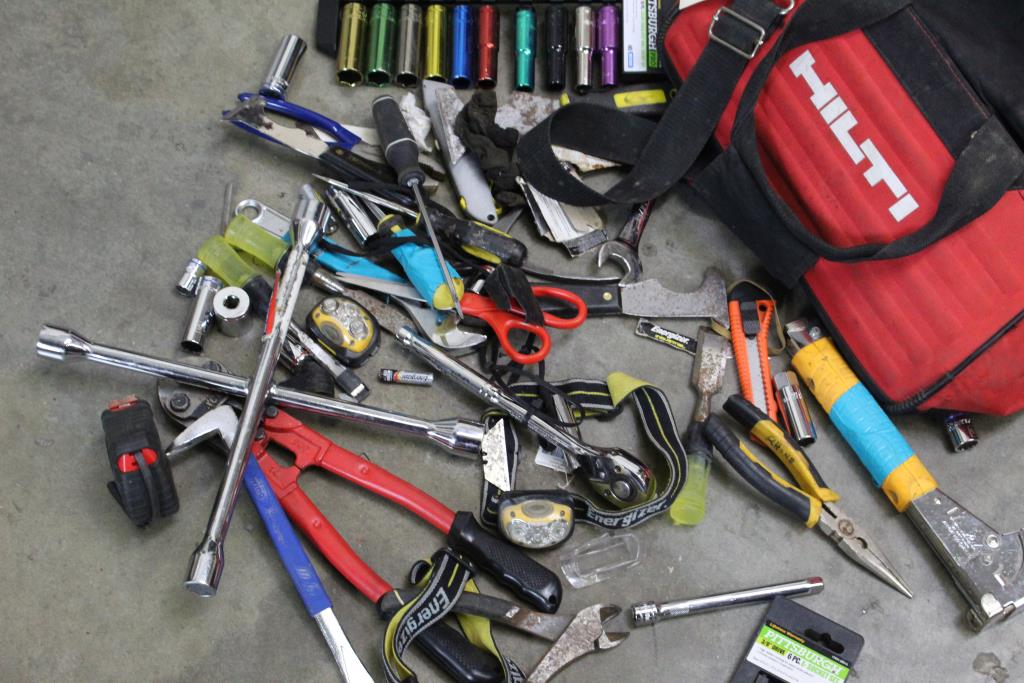 Hammer, Cable Cutters, Sockets Etc 10 Plus Pieces | Property Room
