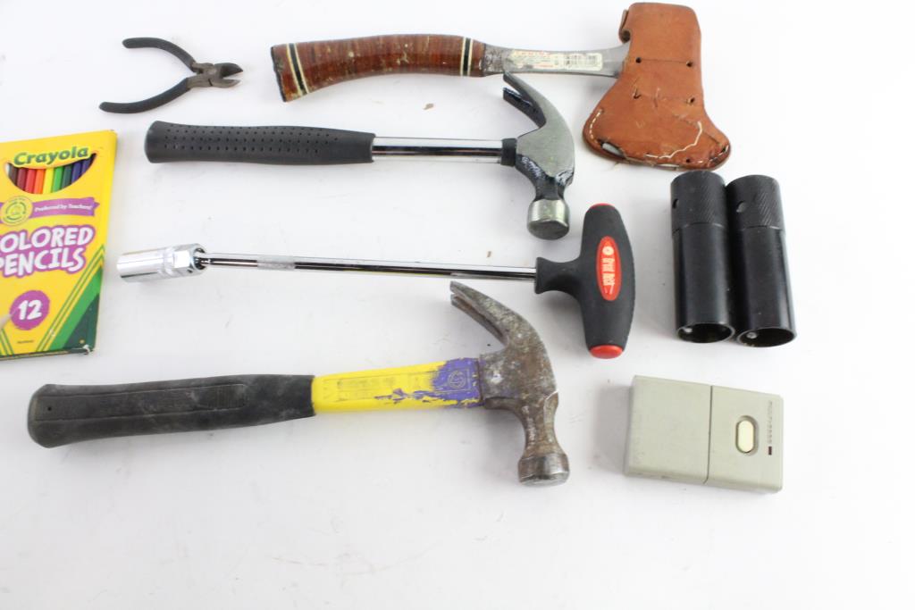 Hammers, Snips And Other Tools, 5 Pieces, And More, 11 Pieces Total ...