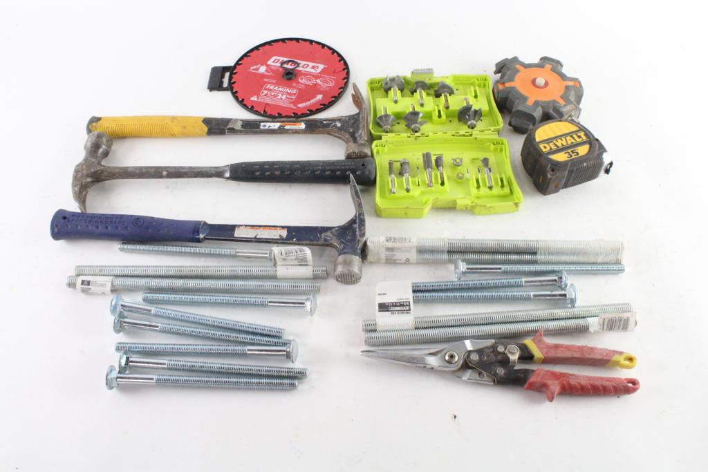 Hammers, Tape Measure, And More, 10+ Pieces | Property Room