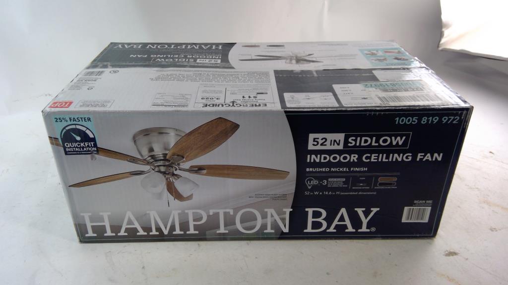 Hampton Bay 52" Sidlow Indoor Ceiling Fan | Property Room