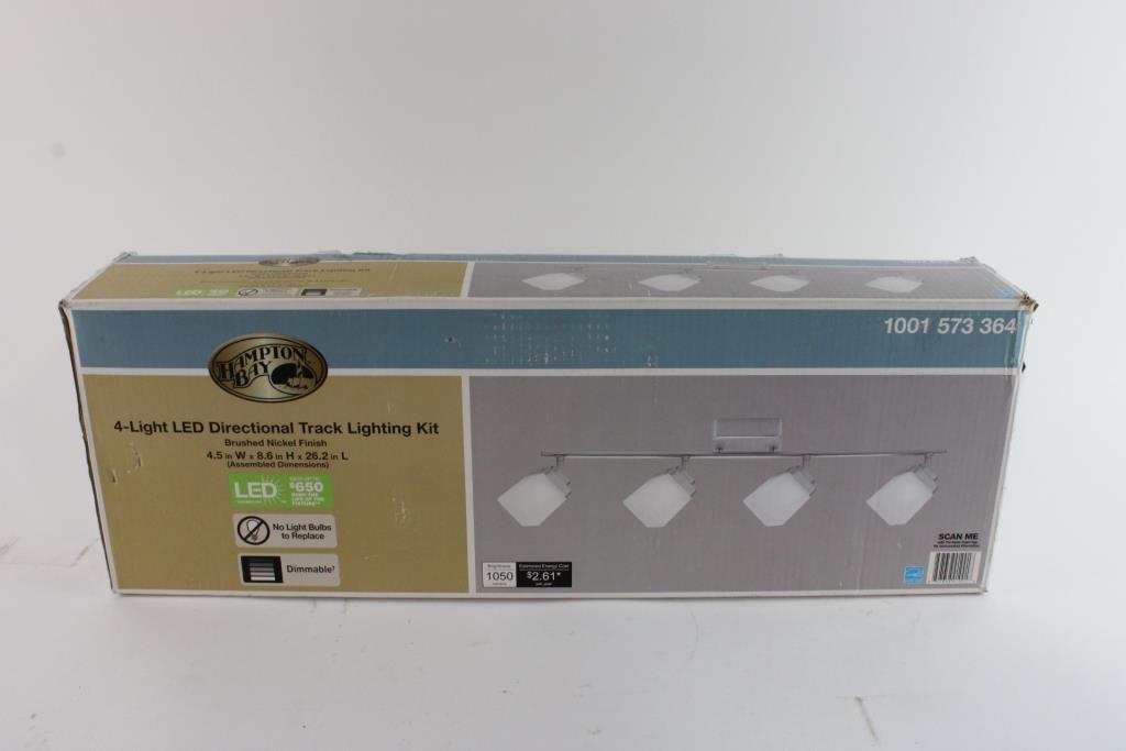 Hampton Bays 4-Light LED Directional Track Lighting Kit | Property Room