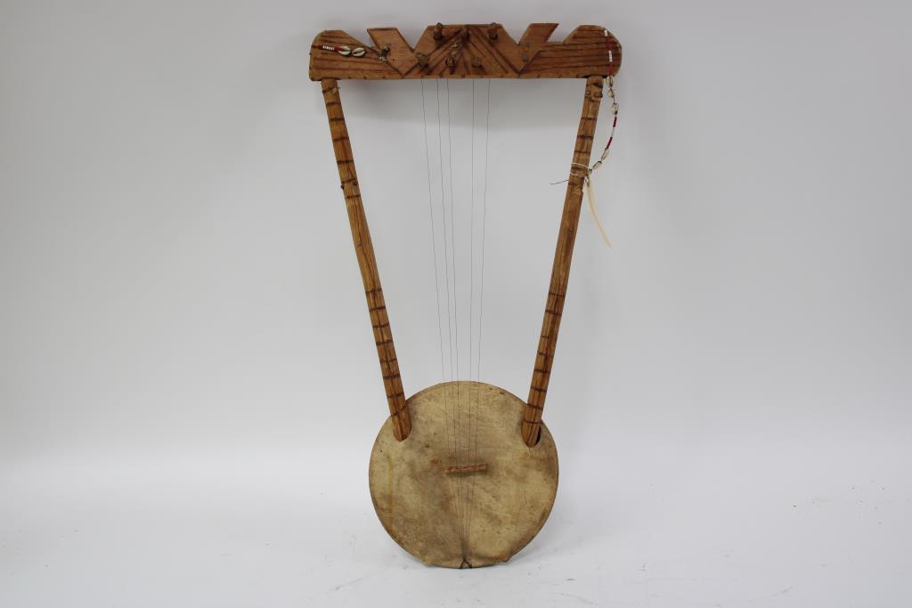 Hand Carved Native Sytle Musical Instrument Wood | Property Room