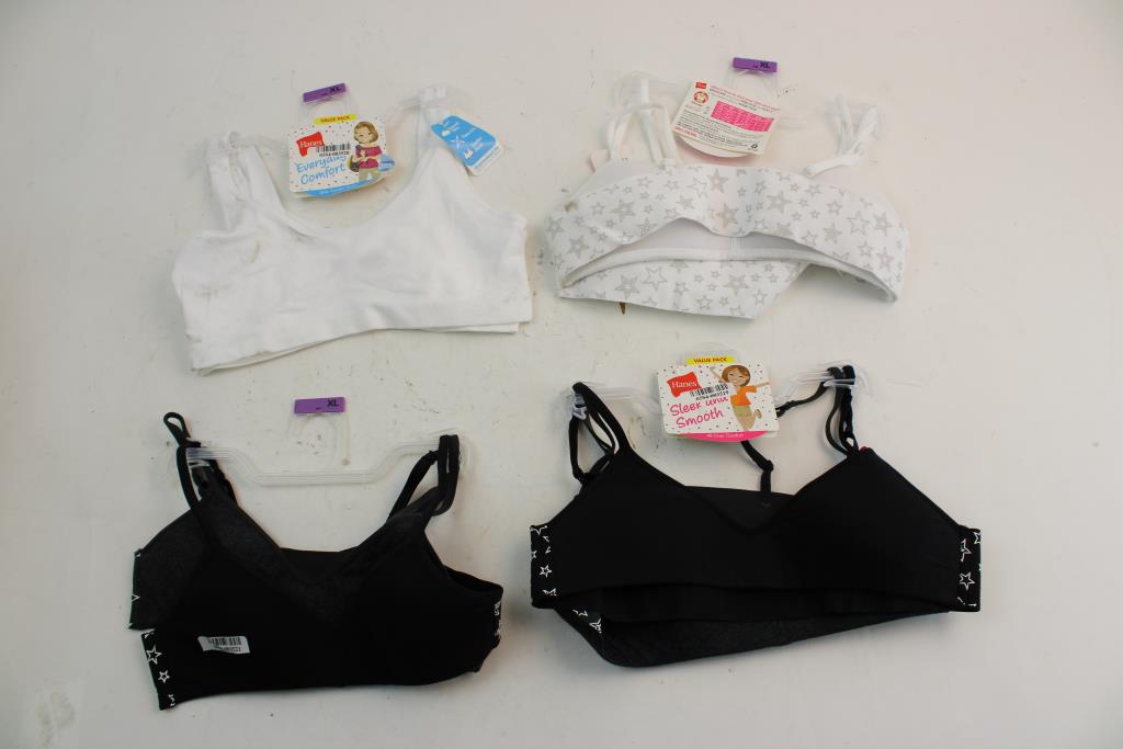Hanes Girl's Training Bra/sports Bra Sets; 5 Pieces | Property Room