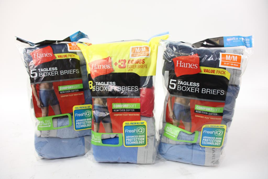 Hanes Tagless Boxer Briefs, Cushioned Crew Socks And More, 5+ Pieces ...