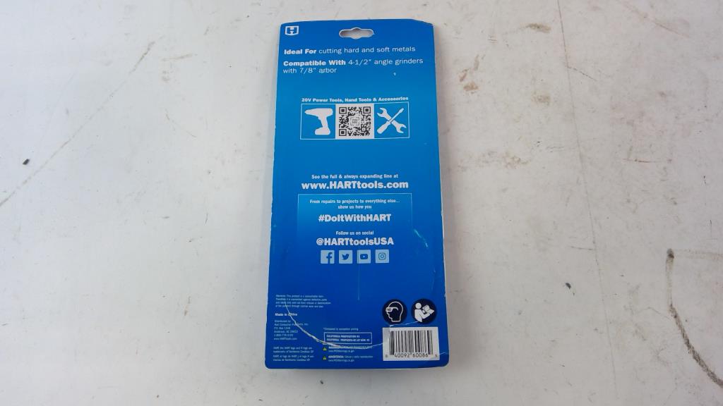 Hart 4-1/2'' Metal Cutting Wheel Set | Property Room