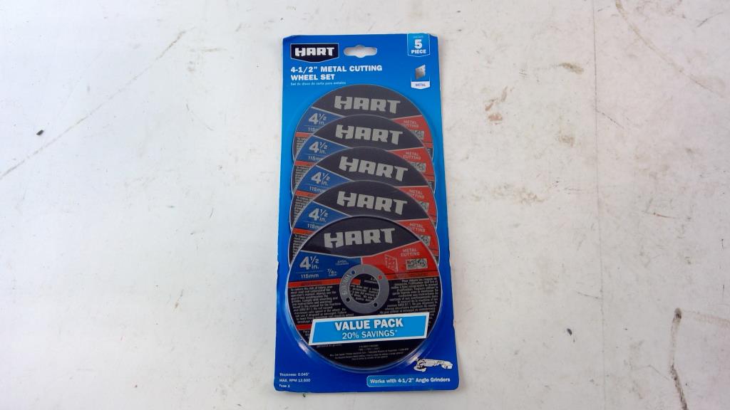 Hart 4-1/2'' Metal Cutting Wheel Set | Property Room