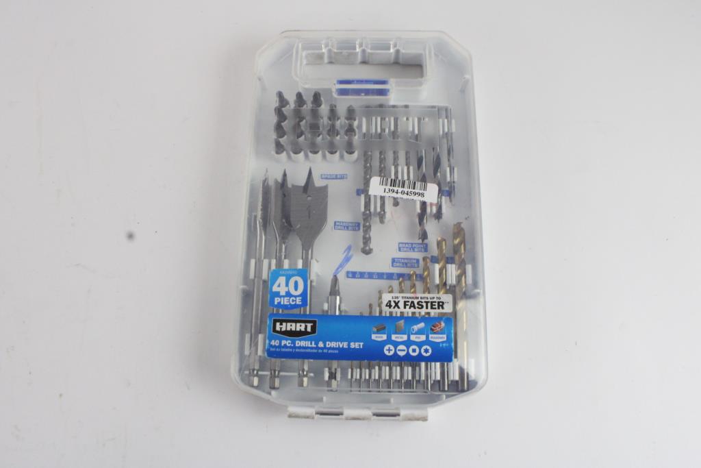 Hart Drill/Driver Bit Set, 40 Pieces | Property Room