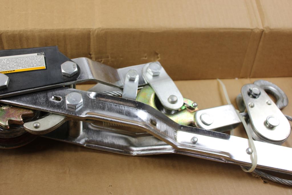 Haul Master 00543 Cable Winch Puller 8000 Lb Double Line Capacity ...