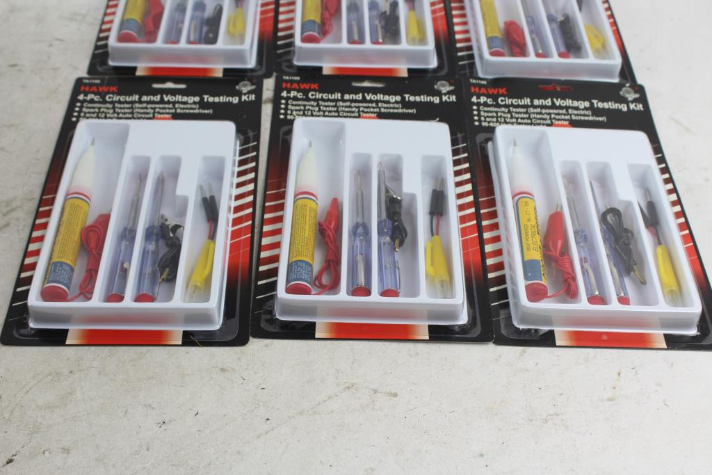Hawk 4pc Circuit And Voltage Testing Kits, 6 Pieces | Property Room