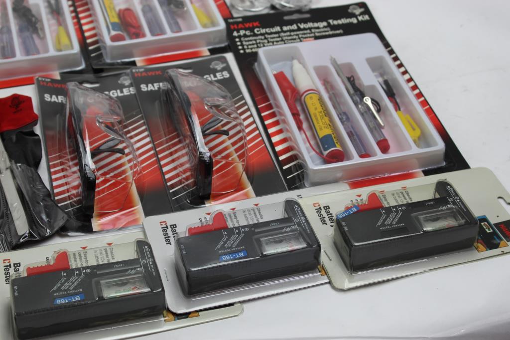 Hawk Circuit & Voltage Testing Kits, Safety Goggles And More Bulk Lot ...