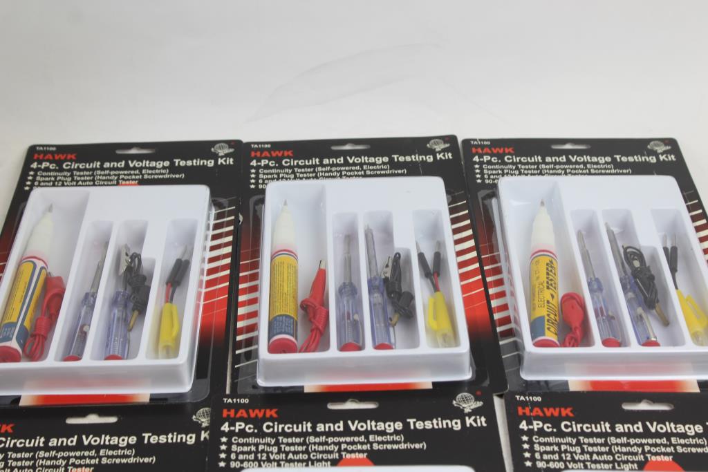 Hawk Ta1100 4 Piece Circuit And Voltage Testing Kit : 6 Packs ...