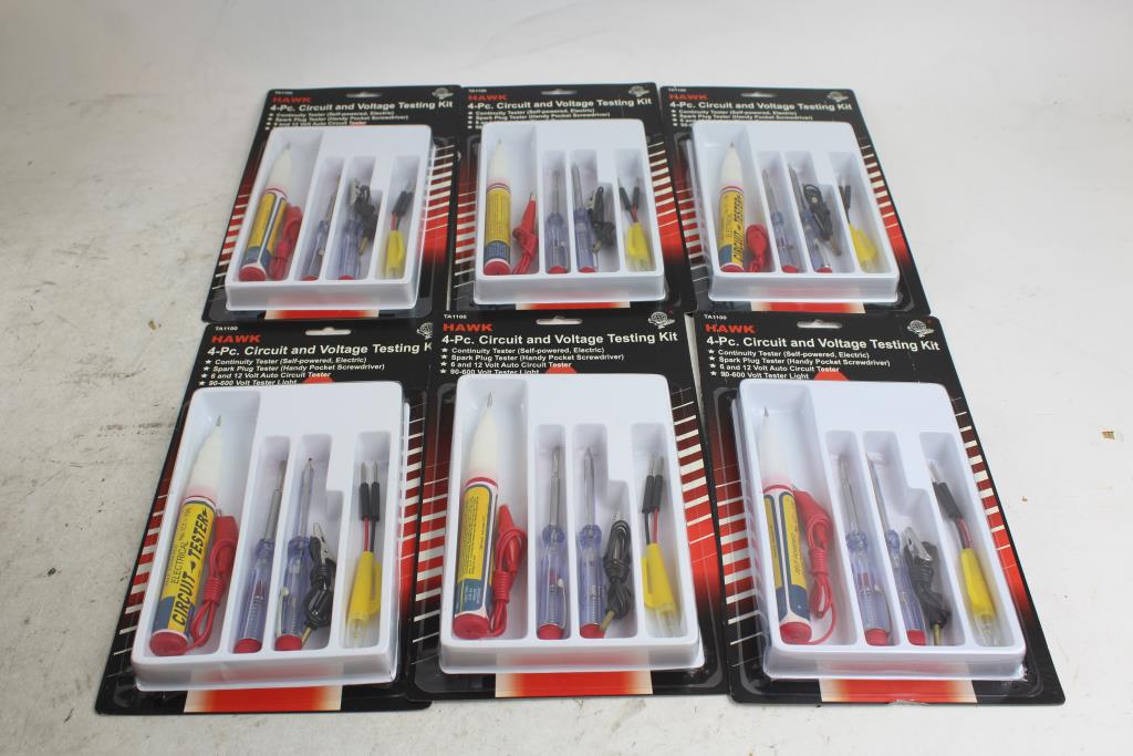 Hawk Ta1100 4 Piece Circuit And Voltage Testing Kit : 6 Packs ...