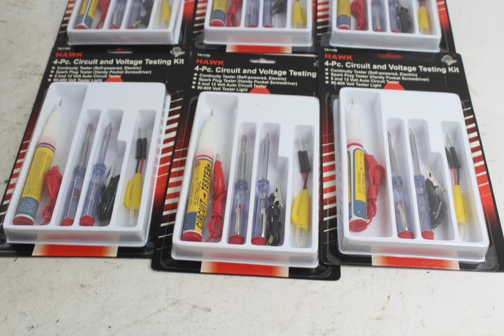 Hawk Ta1100 4 Piece Circuit And Voltage Testing Kit : 6 Packs ...