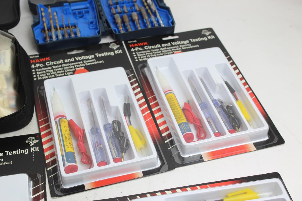 Hawk Ta1100 4 Piece Circuit And Voltage Testing Kit , Ryobi Bit Set And ...