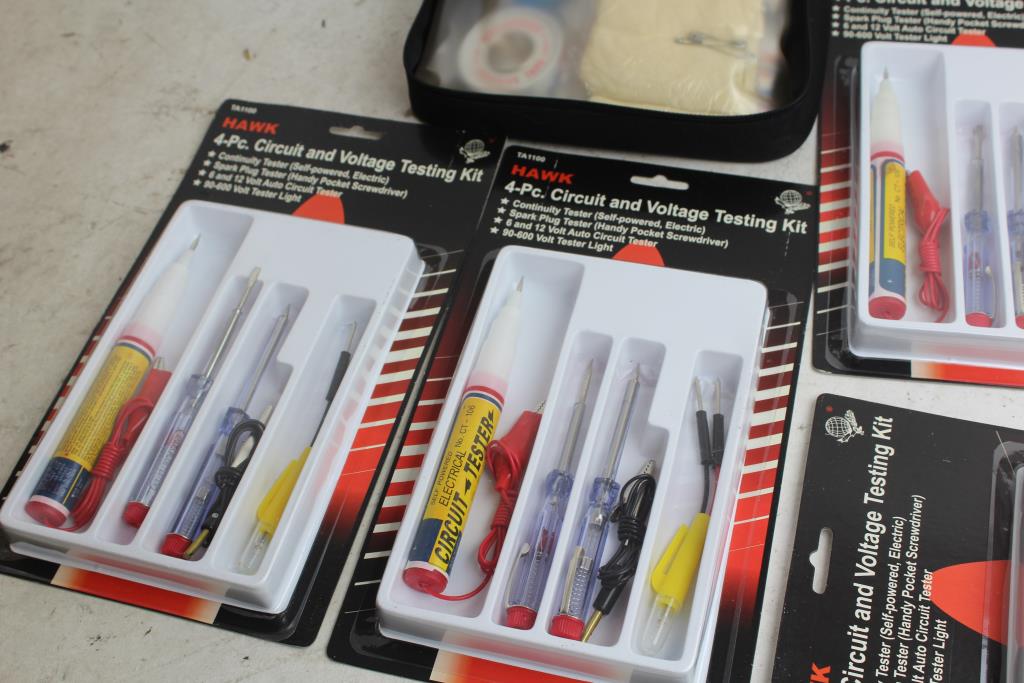 Hawk Ta1100 4 Piece Circuit And Voltage Testing Kit , Ryobi Bit Set And ...