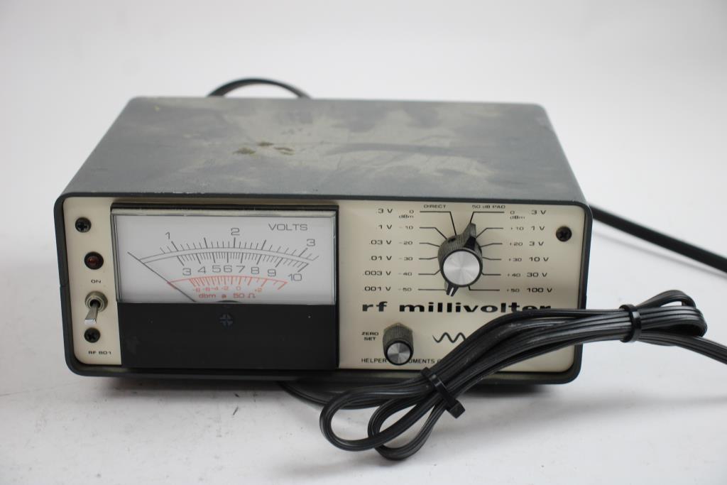 Helper Intruments Company RF-801 Millivoltmeter | Property Room