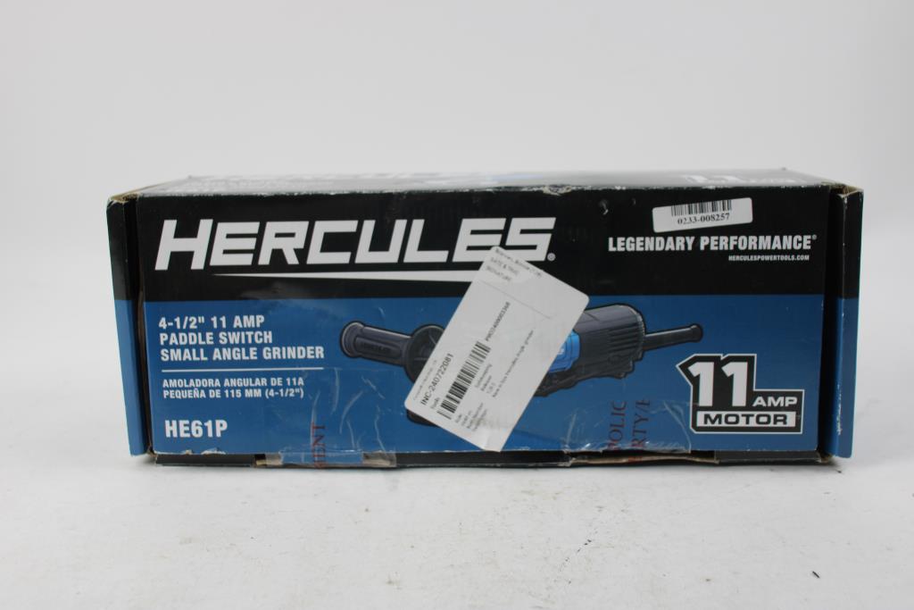 Hercules, Paddle Switch Small Angle Grinder | Property Room