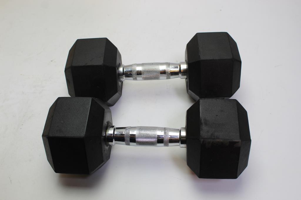Hex Dumbell 25 Lbs Weights 2 Pieces | Property Room