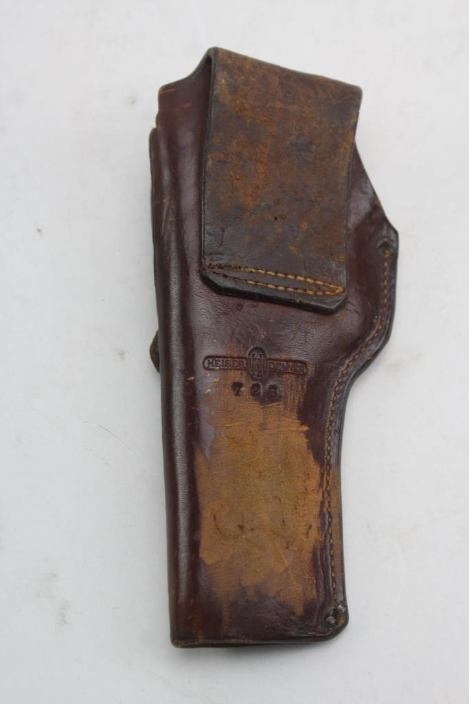 HH Heiser Vintage Leather Holster | Property Room