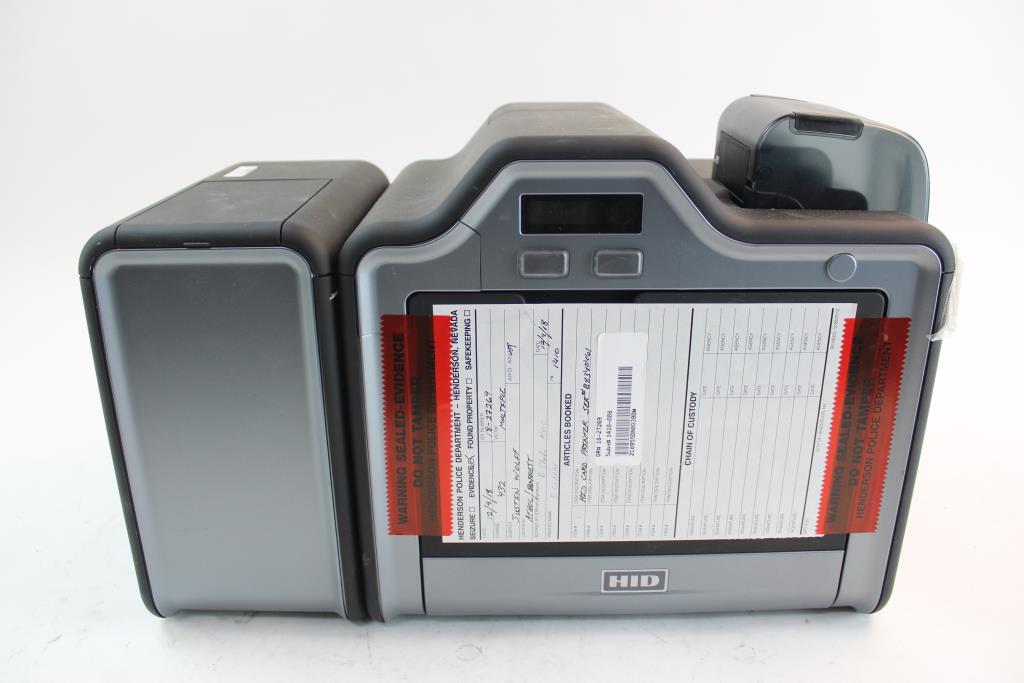 HID Fargo HDP5000 ID Card Printer | Property Room