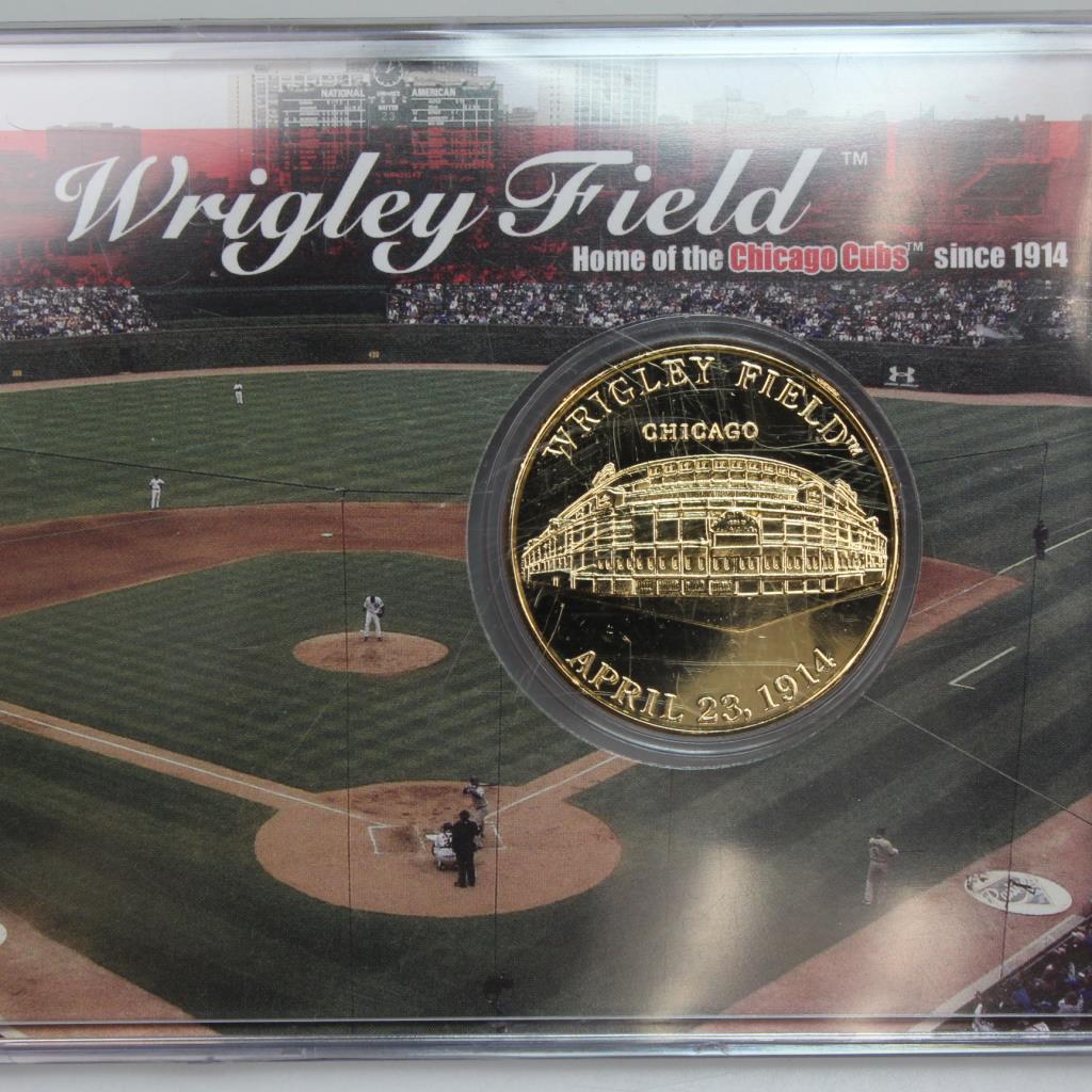 Highland Mint Chicago Cubs Wrigley Field Medallion | Property Room