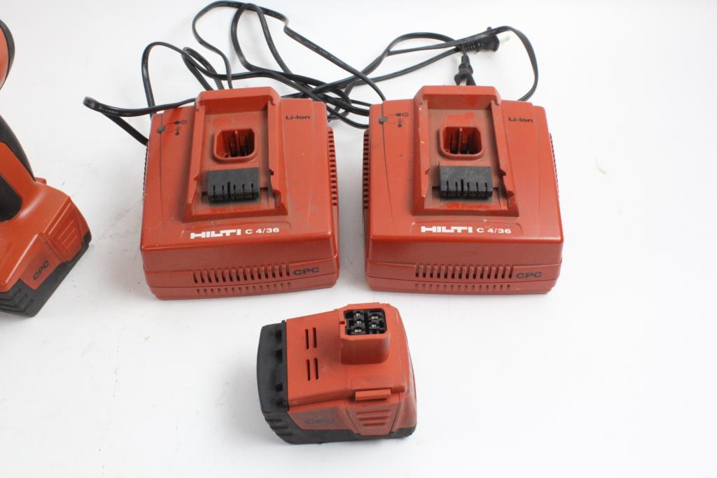 Hilti Worklight With Chargers And Batteries | Property Room