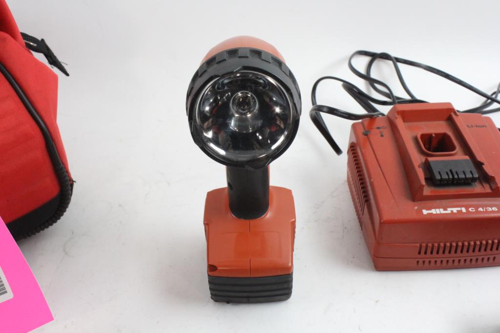 Hilti Worklight With Chargers And Batteries | Property Room