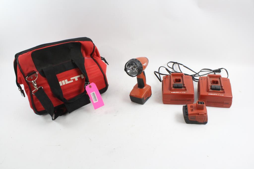 Hilti Worklight With Chargers And Batteries | Property Room