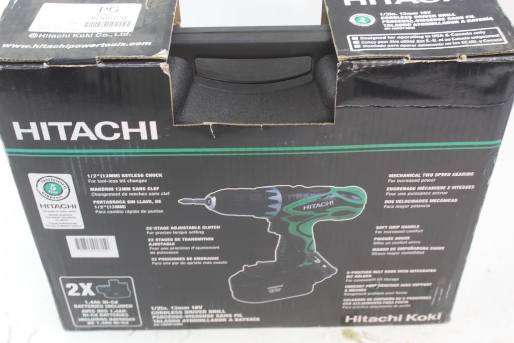 Hitachi 1/2 Cordless Drill With Accessories | Property Room