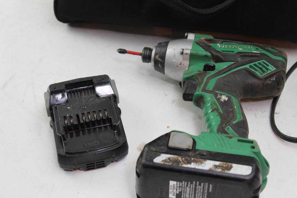 Hitachi Impact Driver With Battery And Charger, 4 Pieces | Property Room
