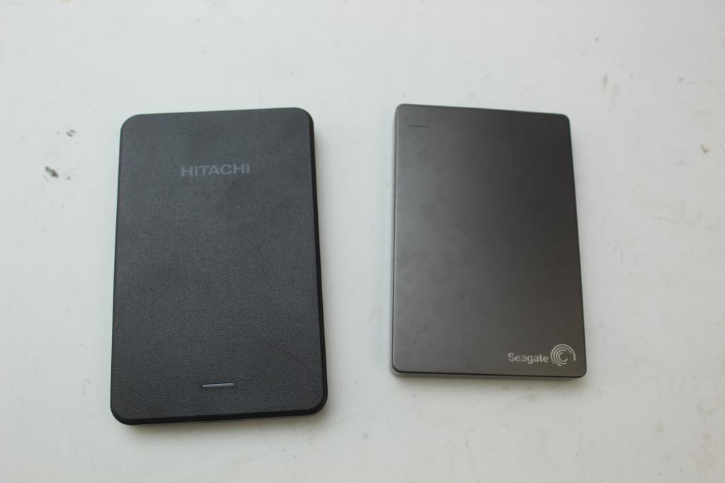 Hitachi & Seagate External Hard Drives; 2 Pieces | Property Room